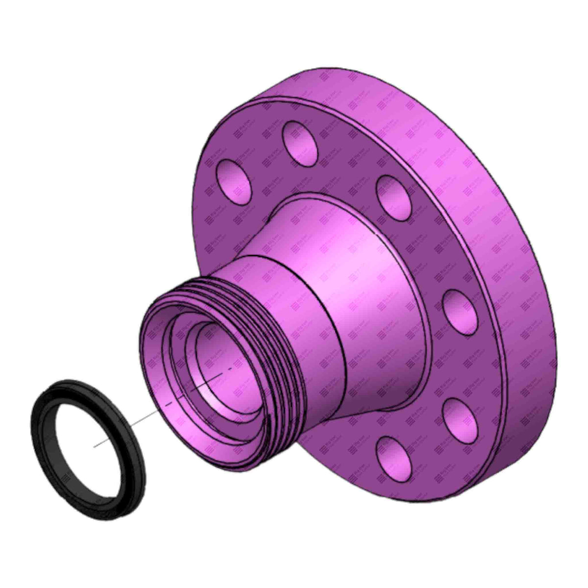 Flange Adapter, 4-1/16" 5M x 3" 1502 F, 5000 psi, Sour Service – Big ...
